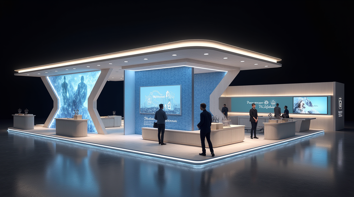 Turnkey Exhibition booths Powered by AI & Technology 🇸🇦 - Aura Interactive
